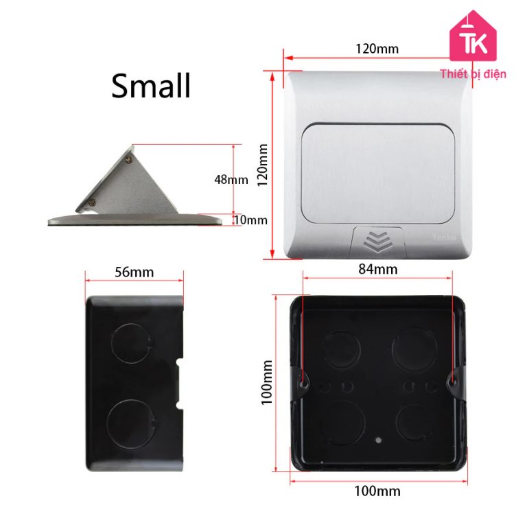 Ổ Cắm 3 Ổ Âm Sàn Đa Năng Cao Cấp Thương Hiệu Nhật TK-J02-12 Gold ...