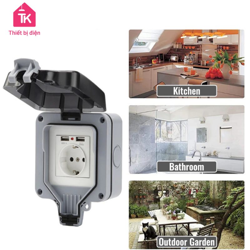 Hộp Chống Nước Che Mưa Cho Công Tắc Ổ Cắm Điện Tiêu Chuẩn IP66 Vuông ...