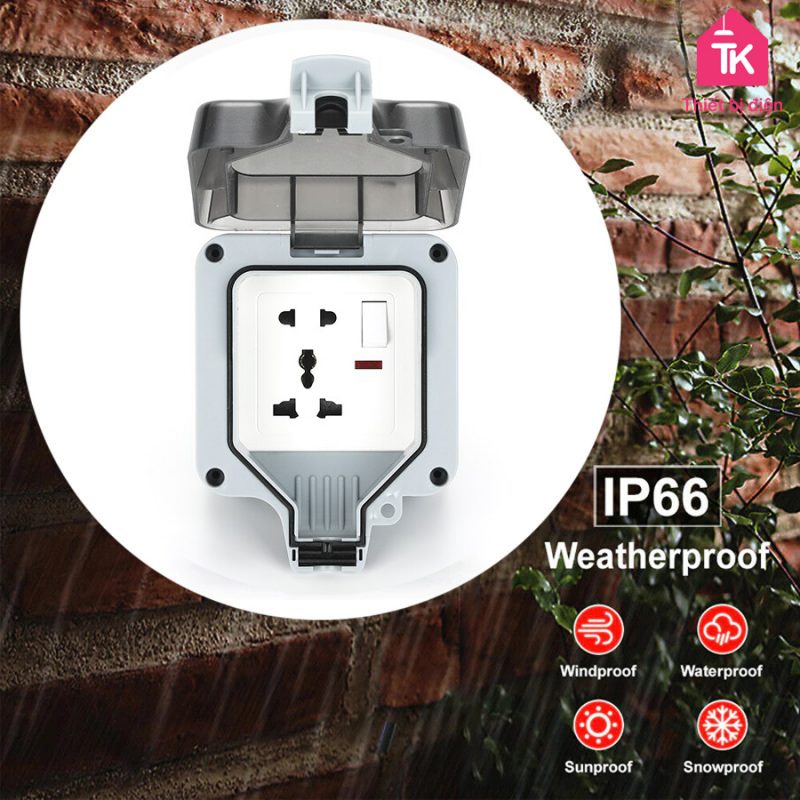 Hộp Chống Nước Che Mưa Cho Công Tắc Ổ Cắm Điện Tiêu Chuẩn IP66 Vuông ...