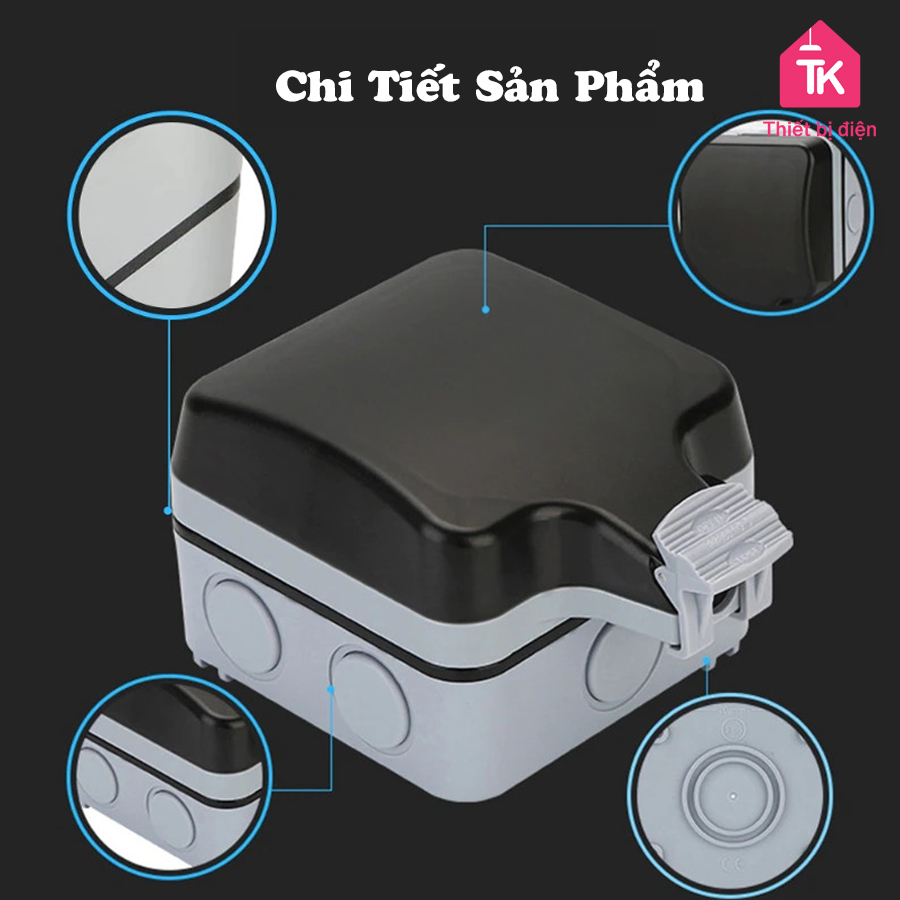 Hộp Chống Nước Che Mưa Cho Công Tắc Ổ Cắm Điện Ngoài Trời Cao Cấp TENKO ...